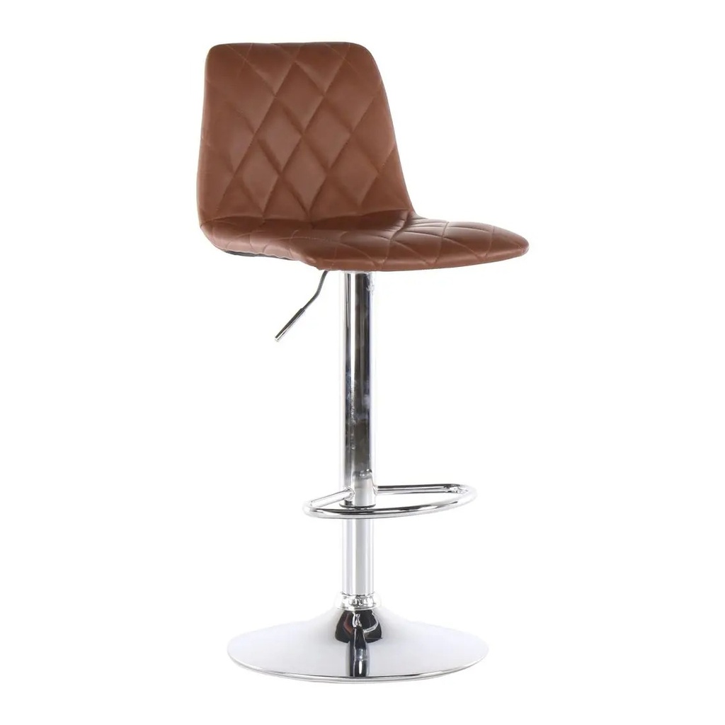 Emu Bar Stool A -Chromium/SL Brown | SB Furniture Nepal